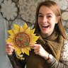 Allen Designs Bee Sunny Sunflower Battery Operated Sculpted Pendulum Wall Clock 13 Inch | Wayfair